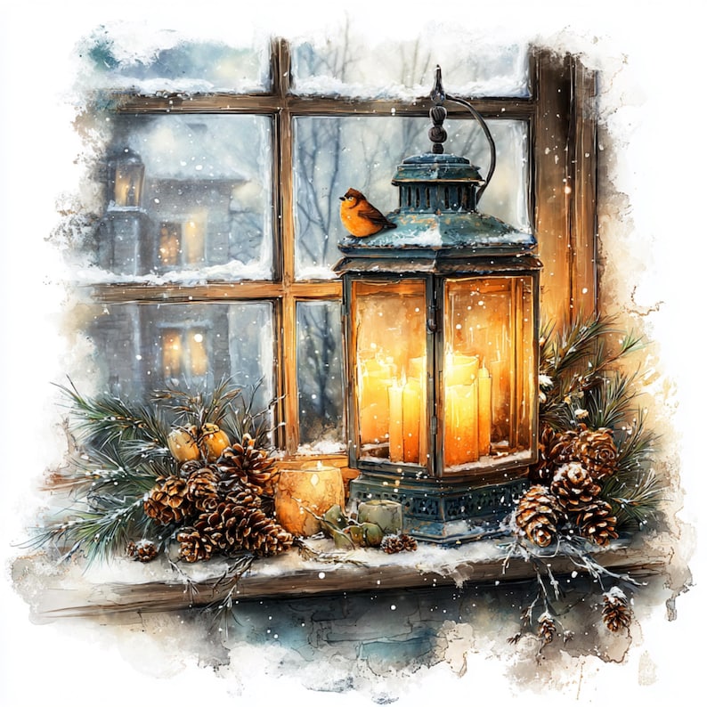 16 PNG Christmas Winter Window Winter Landscape Snowy Landscape Winter ...