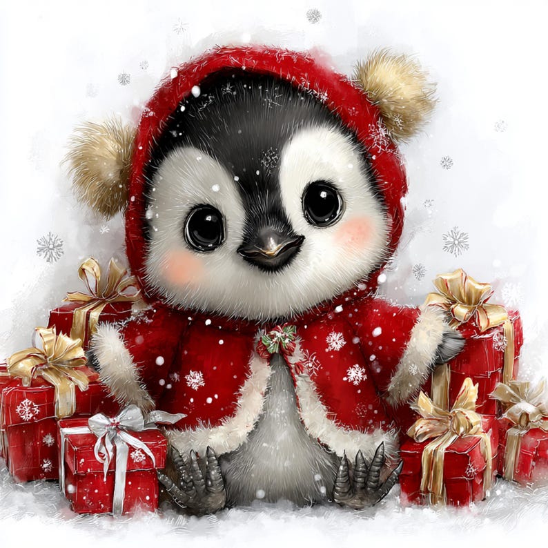 16 PNG Christmas Penguin Christmas Winter Animal Baby Penguin ...