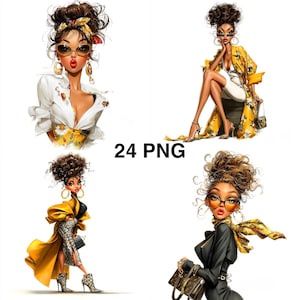 24 PNG Fashion Glamour Woman Clipart Fashion Girl Modern Boutique ...