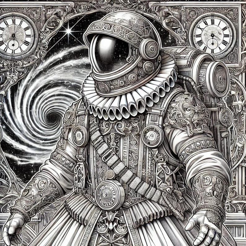 Sci-fi Steampunk Coloring Pages – Digital Download, Printable Art ...
