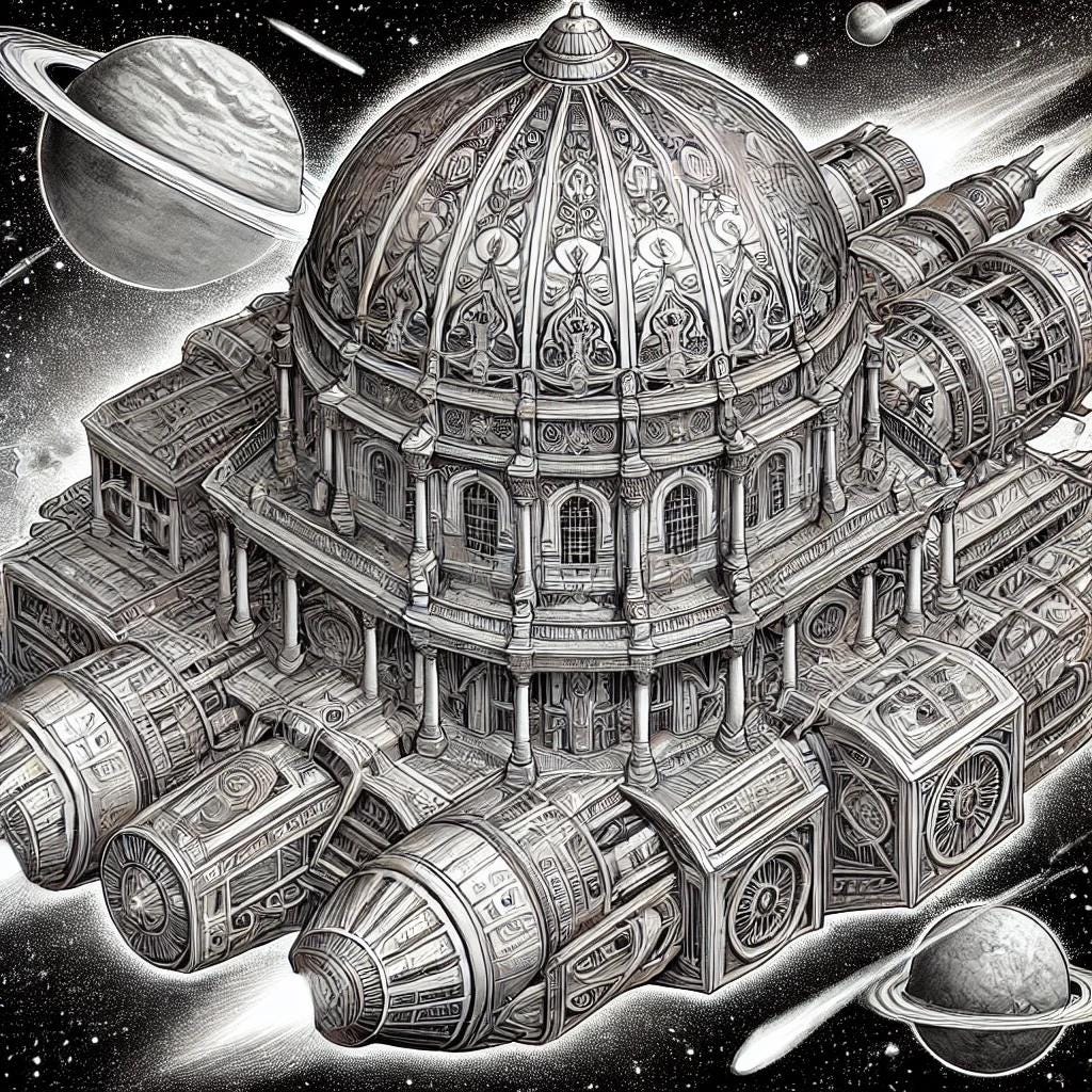 Sci-fi Steampunk Coloring Pages – Digital Download, Printable Art ...