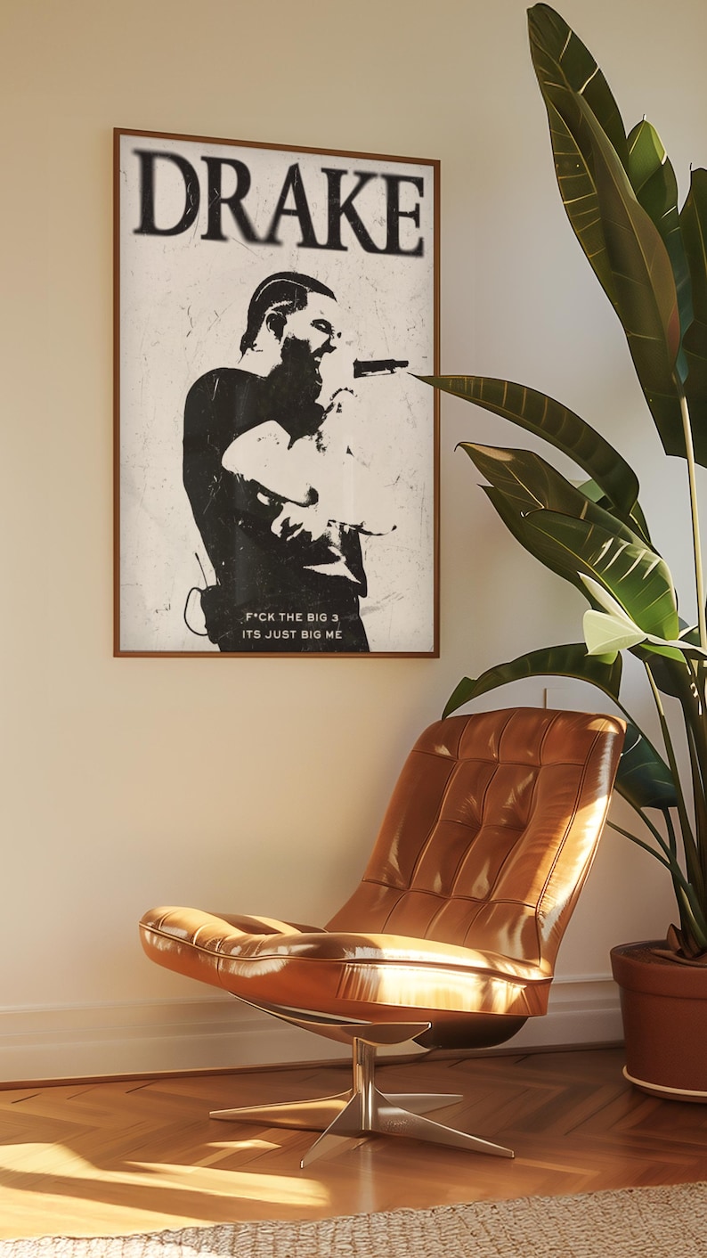 Drake Poster | Album Poster Prints | Wall Decor Posters | Album Cover ...