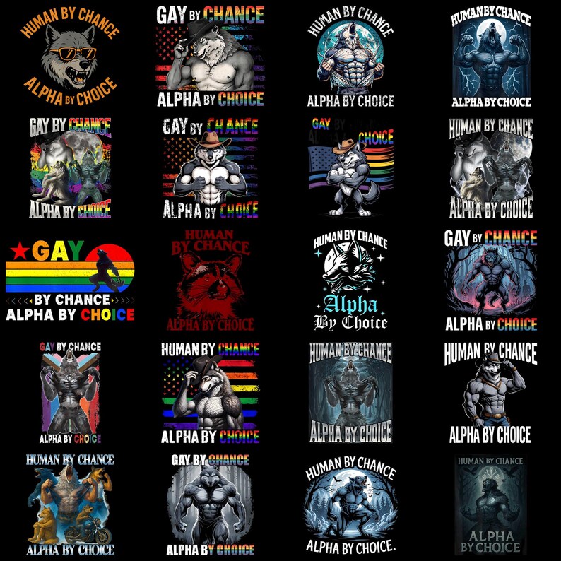 Human by Chance Alpha by Choice PNG, Funny Alpha Wolf Meme Clipart ...