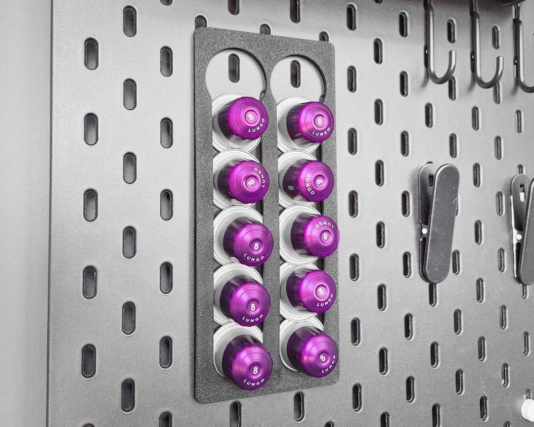 Nespresso Capsule Holder for IKEA Skadis – 3D Printed Wall Holder for ...