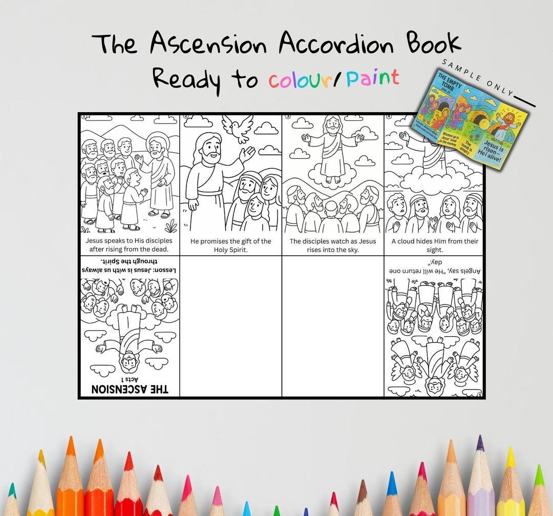 The Ascension Bible Craft | Kids Sunday School Activity | Bible ...