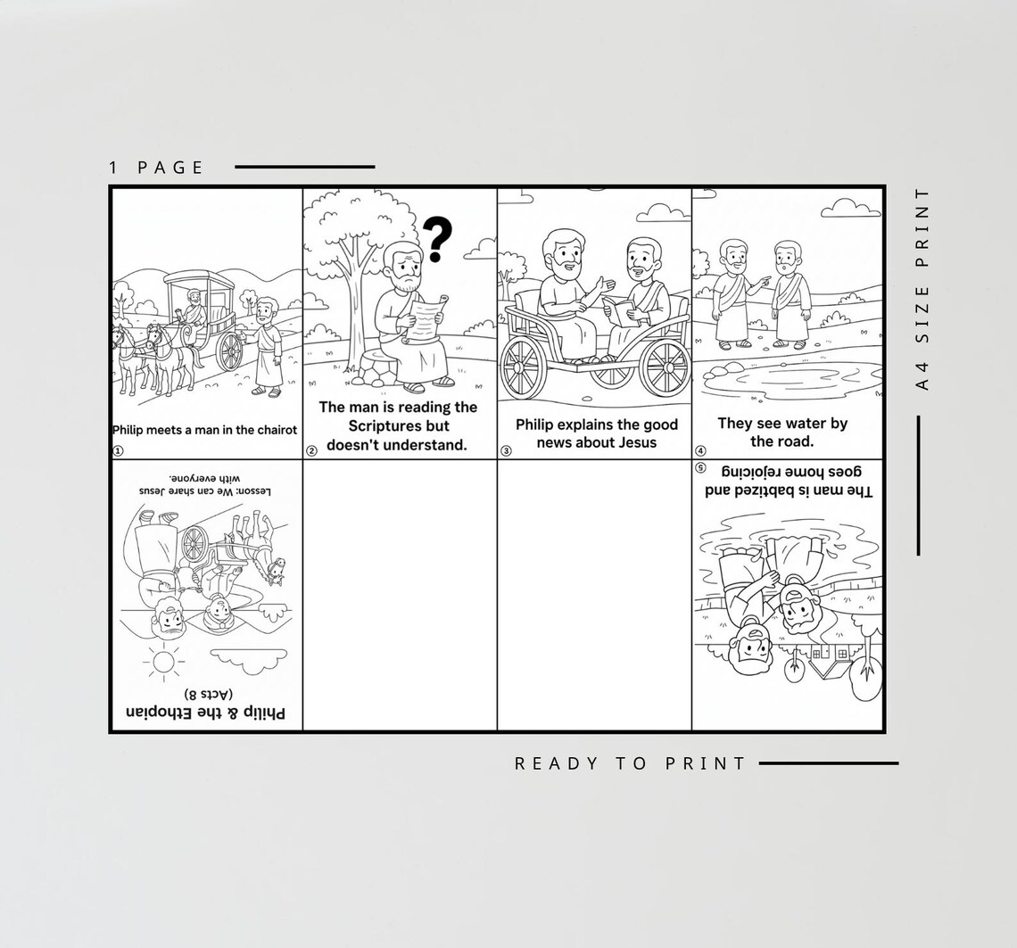 Philip & the Ethiopian Bible Craft | Kids Sunday School Activity ...