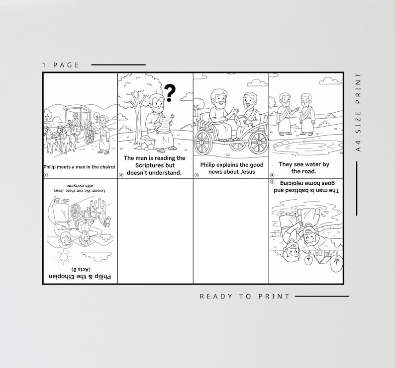 Philip & the Ethiopian Bible Craft | Kids Sunday School Activity ...