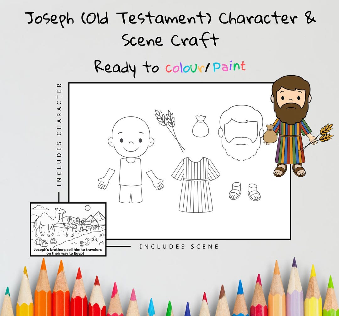 Joseph Sold by His Brothers-bible Craft-sunday School Bible Activity ...