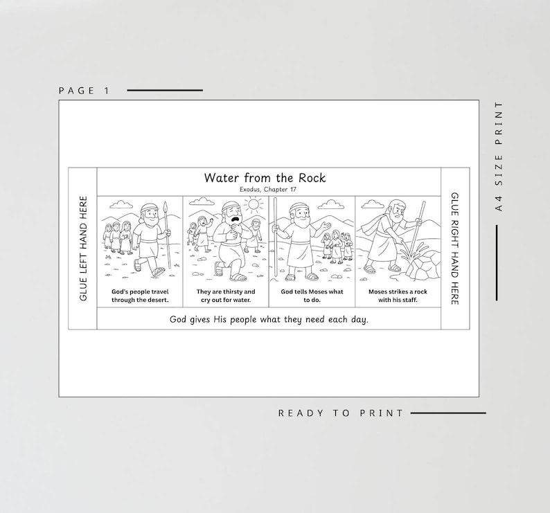 Water From the Rock Prayer Hands Craft | God Provides in Hard Times ...