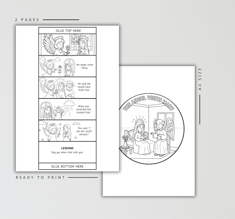 The Angel Visits Mary Bible Craft | Trust & Obedience Lesson ...