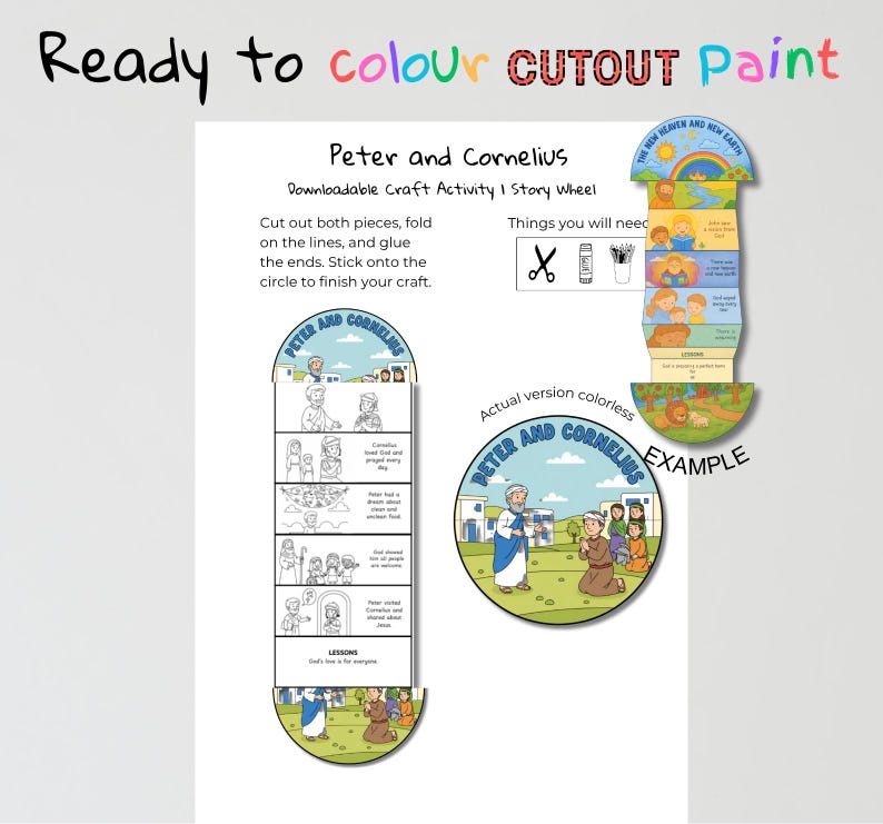 Peter and Cornelius Bible Craft | God’s Love for Everyone Lesson ...