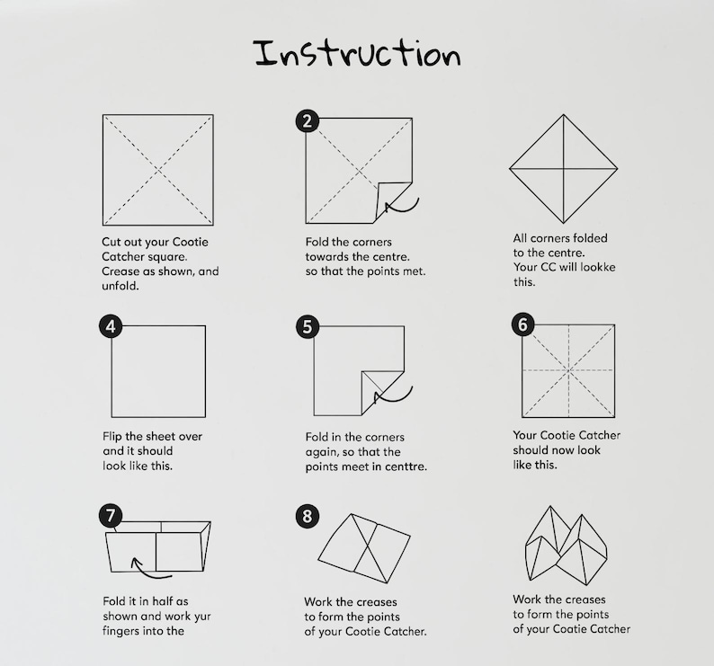 Genesis 1 Bible Craft, Creation Story Cootie Catcher for Kids, Sunday ...
