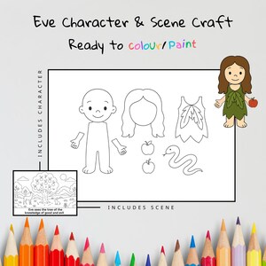Eve and the Tree of Knowledge-bible Craft-sunday School Bible Activity ...