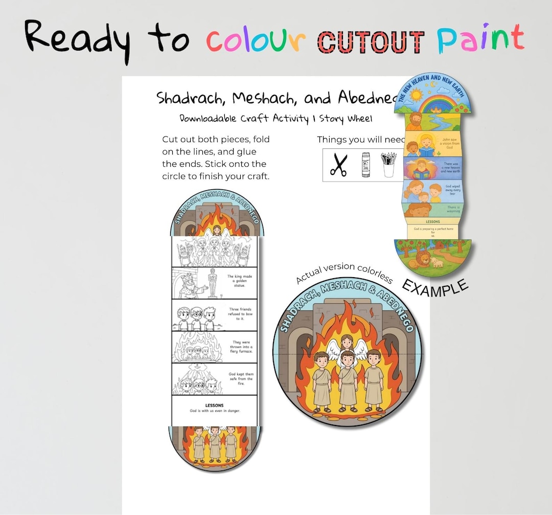 Shadrach, Meshach, and Abednego Bible Craft | Faith in Danger Lesson ...