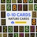 Printable Nature Number Cards 0–10 | Montessori & Reggio-inspired EYFS ...