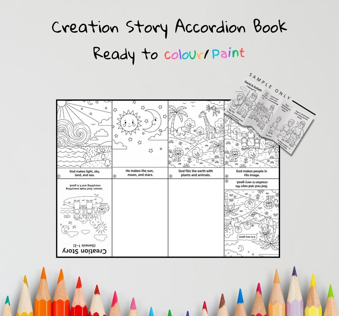 Creation Story Bible Craft | Kids Sunday School Activity | Bible ...