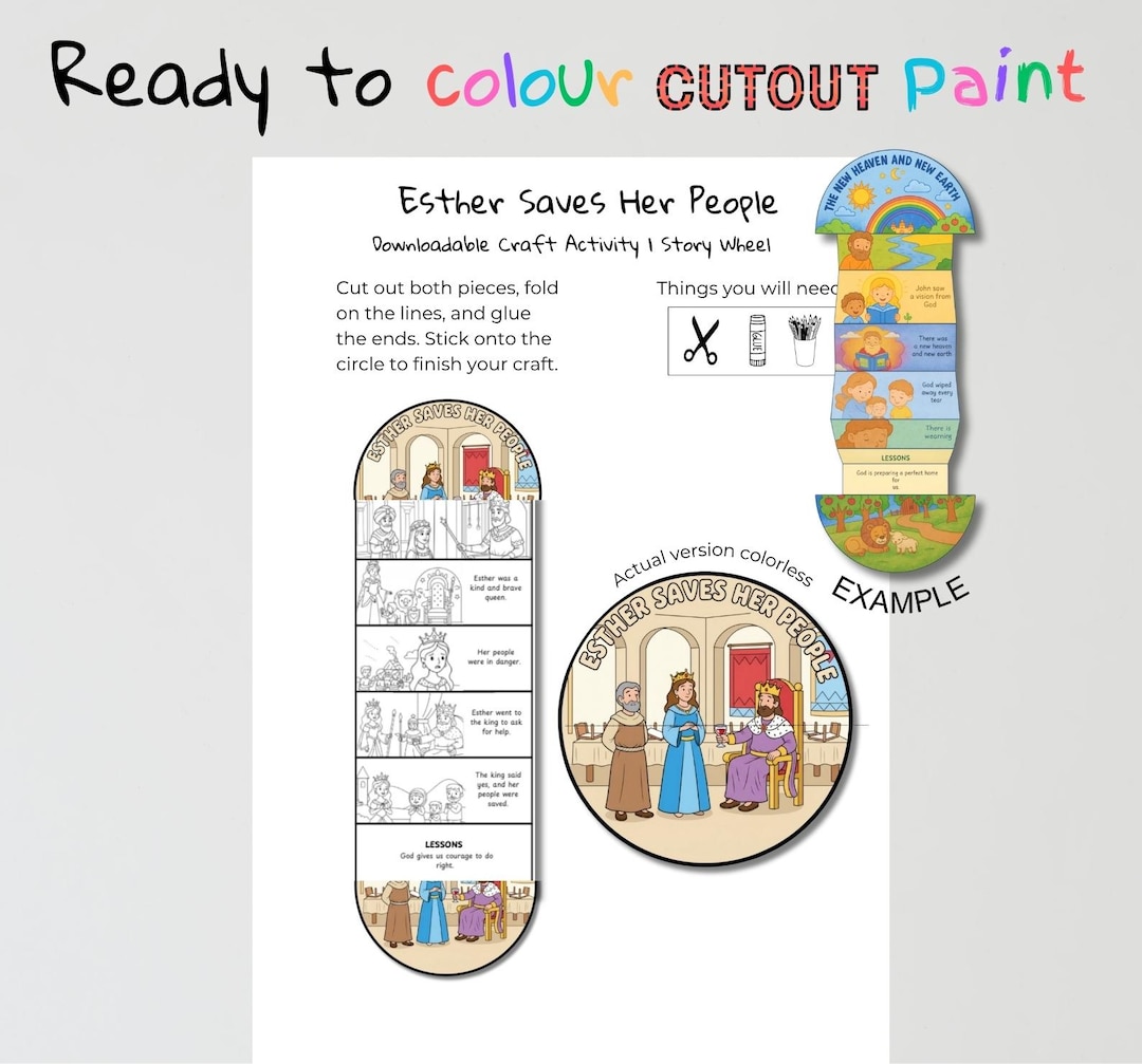 Esther Saves Her People Bible Craft | Courage & Faith Lesson ...