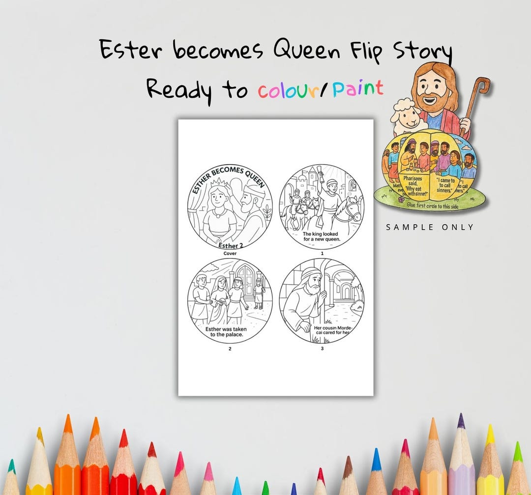Esther Becomes Queen (esther 2) | Jesus 3D Bible Story Craft | Sunday ...