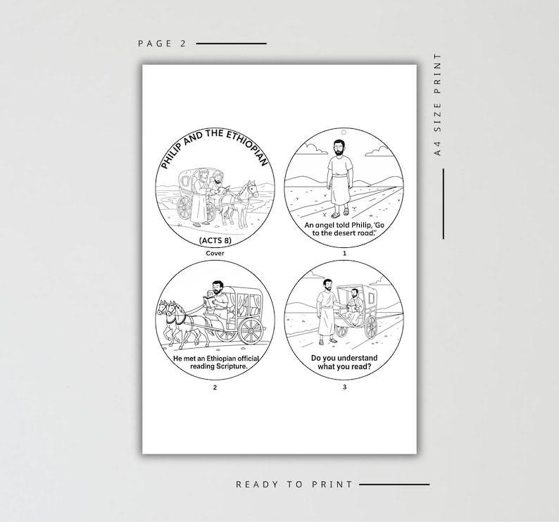 Philip and the Ethiopian (acts 8) | Jesus 3D Bible Story Craft | Sunday ...