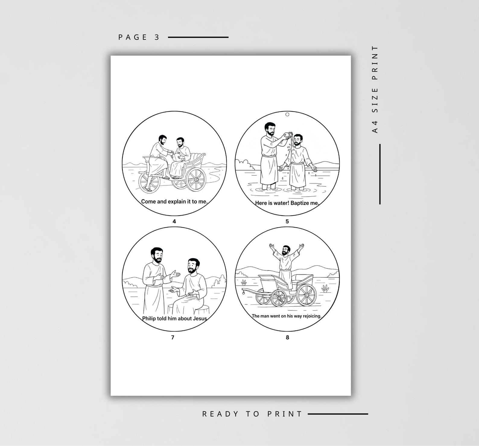 Philip and the Ethiopian (acts 8) | Jesus 3D Bible Story Craft | Sunday ...