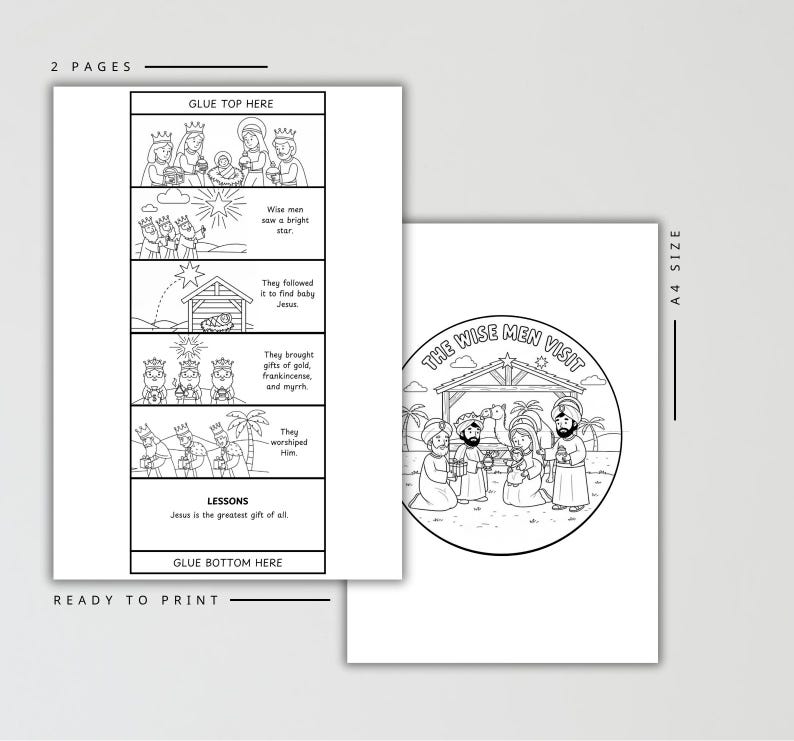 The Wise Men Visit Bible Craft | Jesus is the Greatest Gift Lesson ...