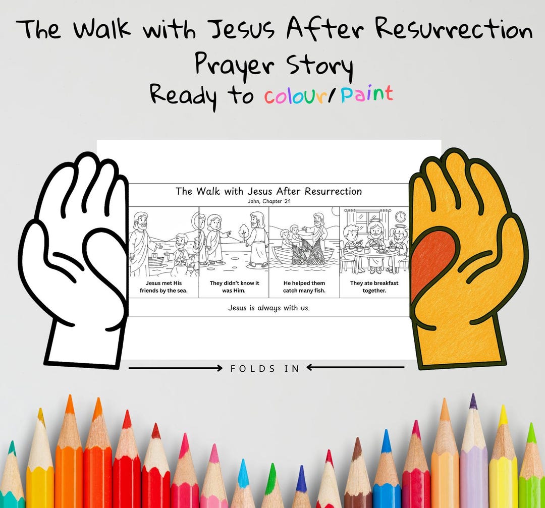 Walk With Jesus Prayer Hands Craft | Breakfast With Jesus Lesson ...