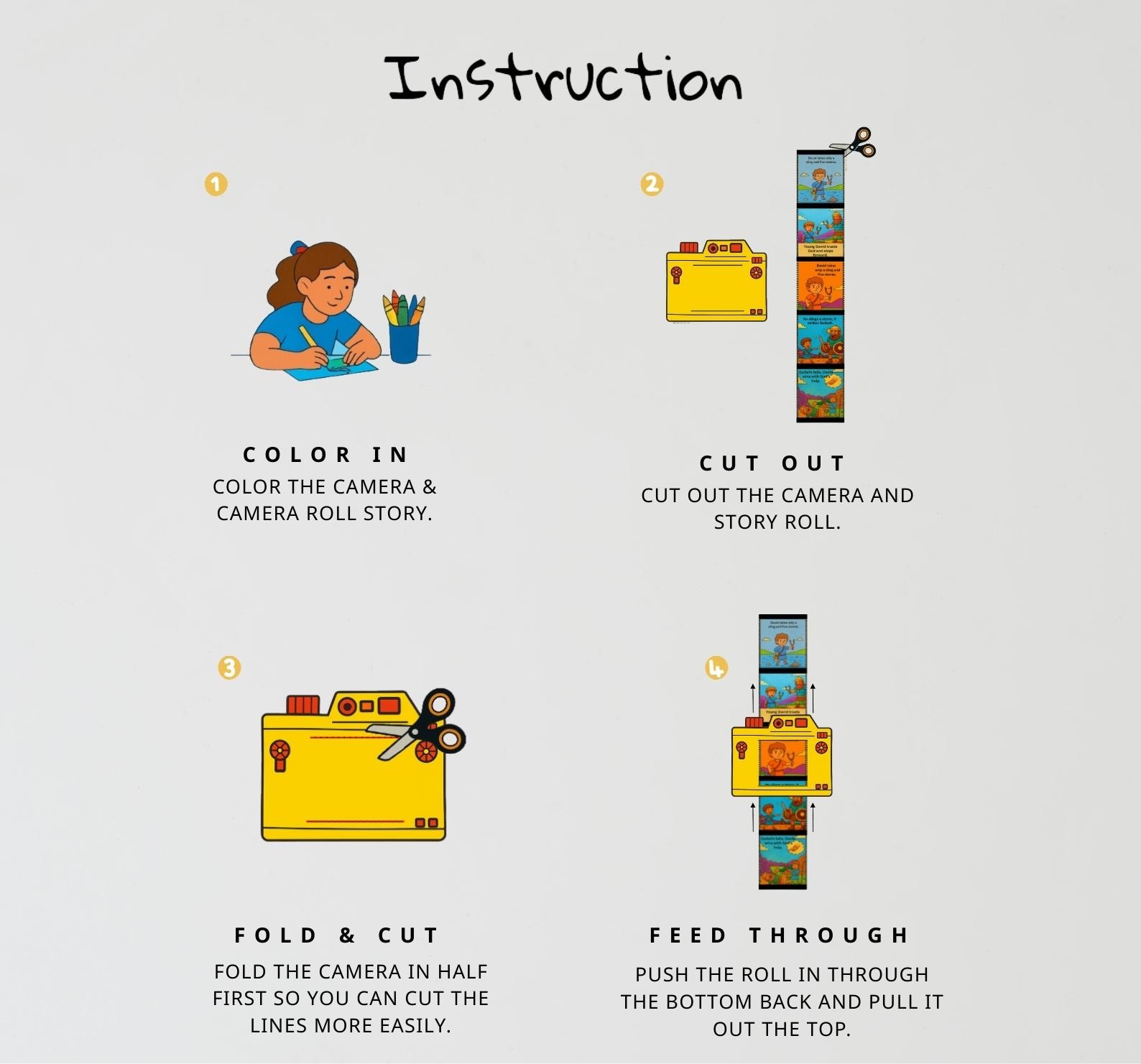 Jesus & the Little Children Bible Camera Film Craft | Kids Bible Story ...