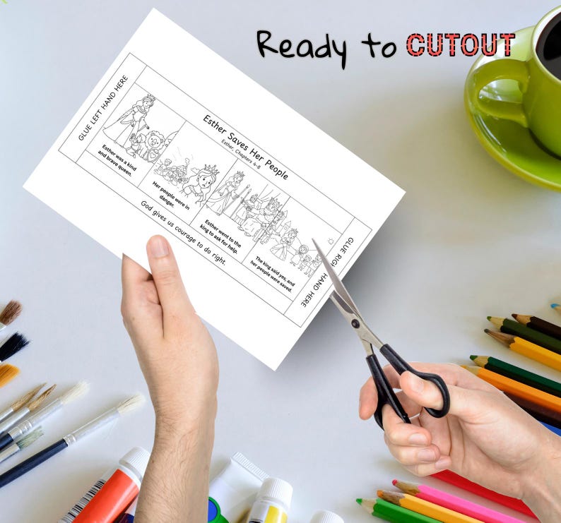 Esther Saves Her People Prayer Hands Craft | Courage From God Lesson ...