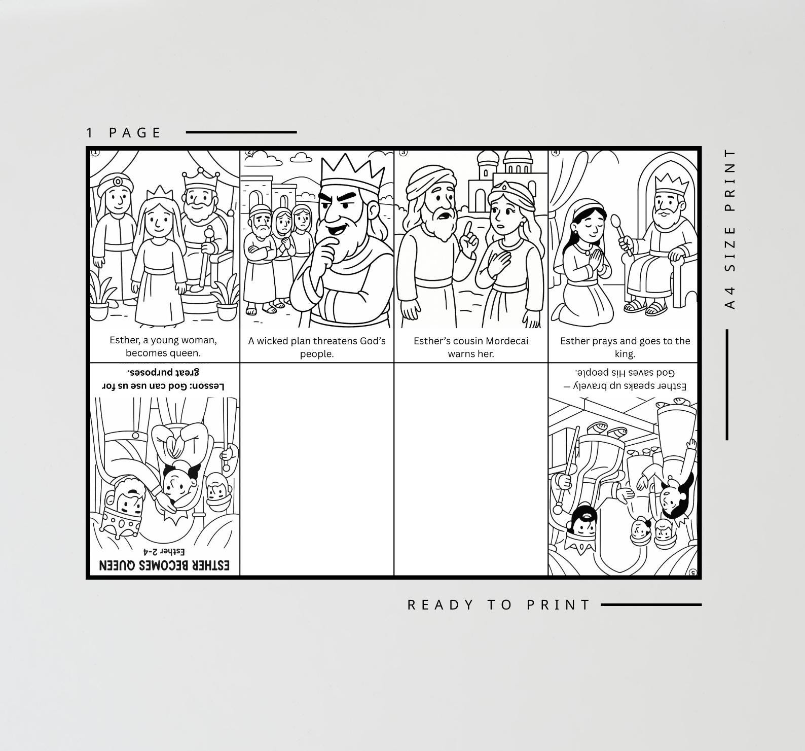 Esther Becomes Queen Bible Craft | Kids Sunday School Activity | Bible ...