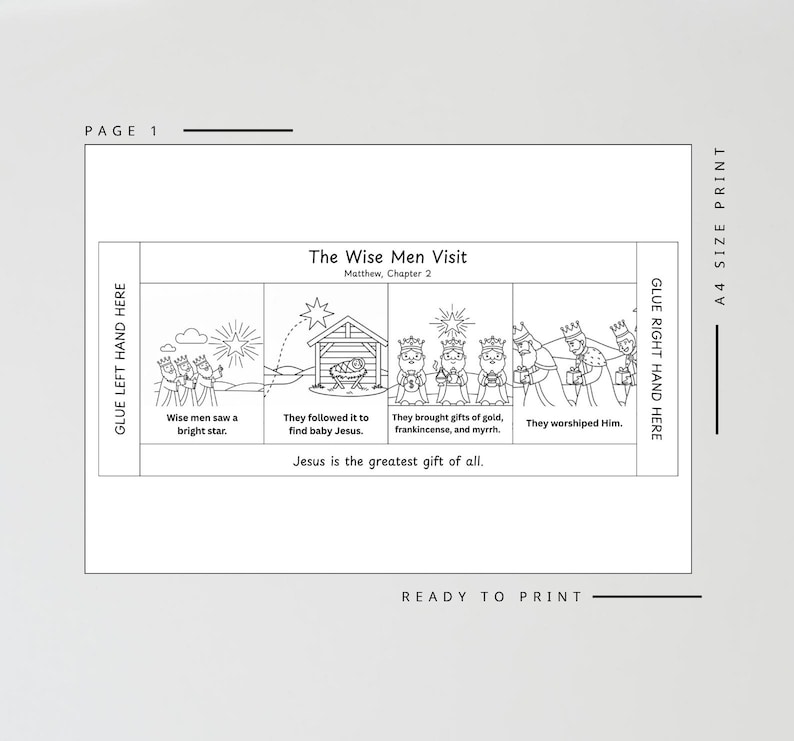 Wise Men Visit Jesus Prayer Hands Craft | Greatest Gift Lesson ...