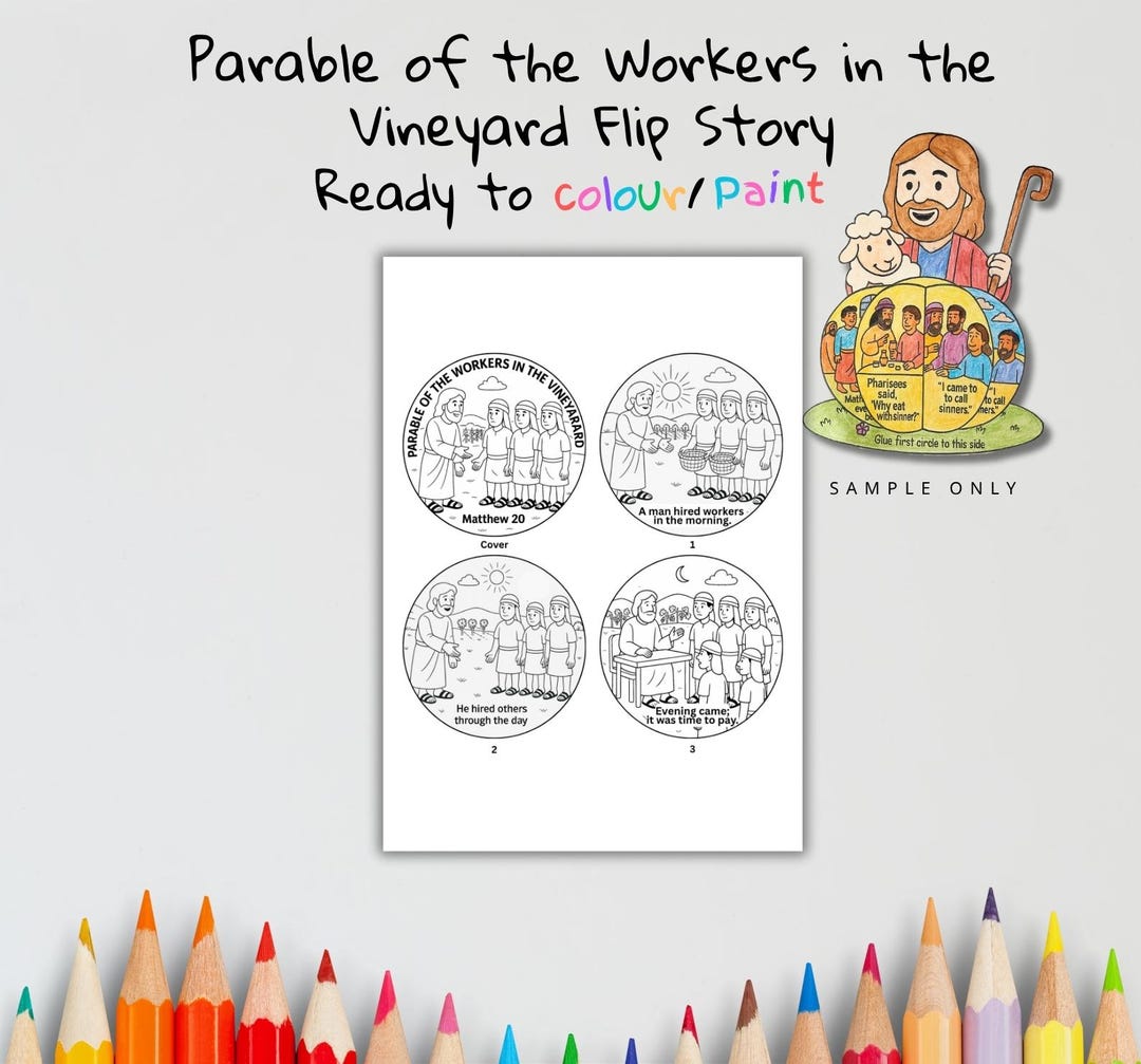 Parable of the Workers (matthew 20) | Jesus 3D Bible Story Craft ...