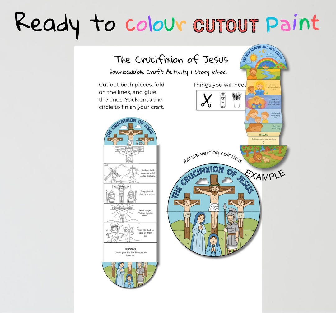 The Crucifixion of Jesus Bible Craft | God’s Love Lesson | Christian ...