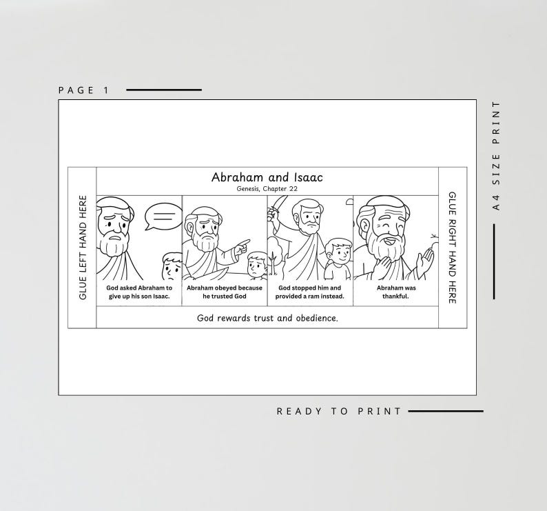 Abraham and Isaac Prayer Hands Craft | Trust & Obedience Lesson ...