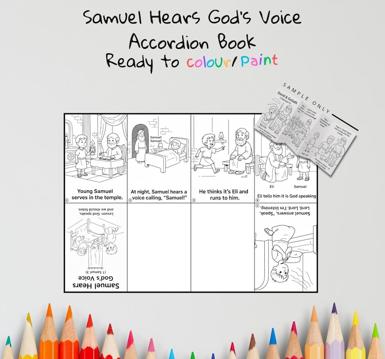 Samuel Hears God’s Voice Bible Craft | Kids Sunday School Activity ...