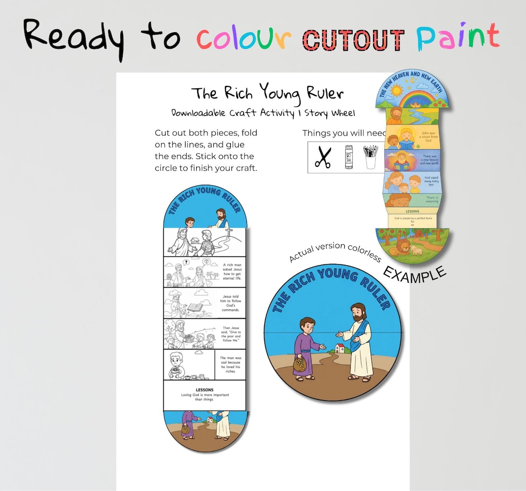 The Rich Young Ruler Bible Craft | Loving God Lesson | Christian ...