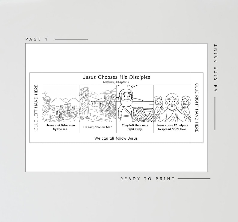 Jesus Chooses Disciples Prayer Hands Craft | Follow Me Lesson ...