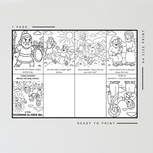 Road to Damascus Bible Craft | Kids Sunday School Activity | Bible ...