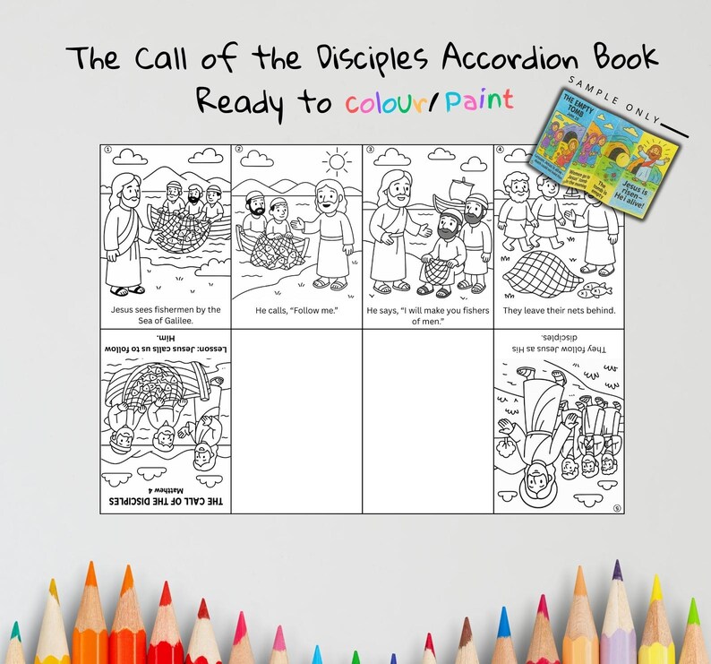 The Call of the Disciples Bible Craft | Kids Sunday School Activity ...