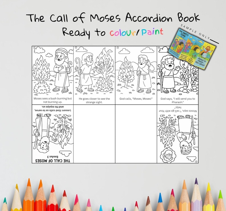 The Call of Moses Bible Craft | Kids Sunday School Activity | Bible ...