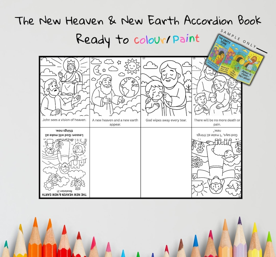 The New Heaven and New Earth Bible Craft | Kids Sunday School Activity ...