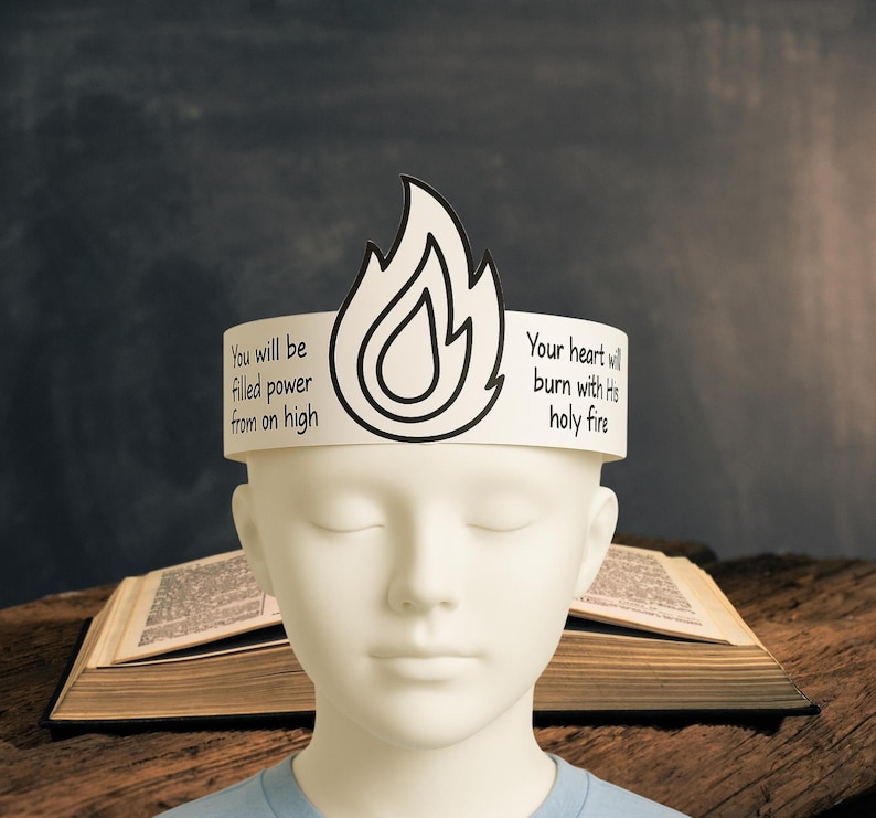 Pentecost Bible Craft – Flames of the Spirit Crown – Sunday School ...