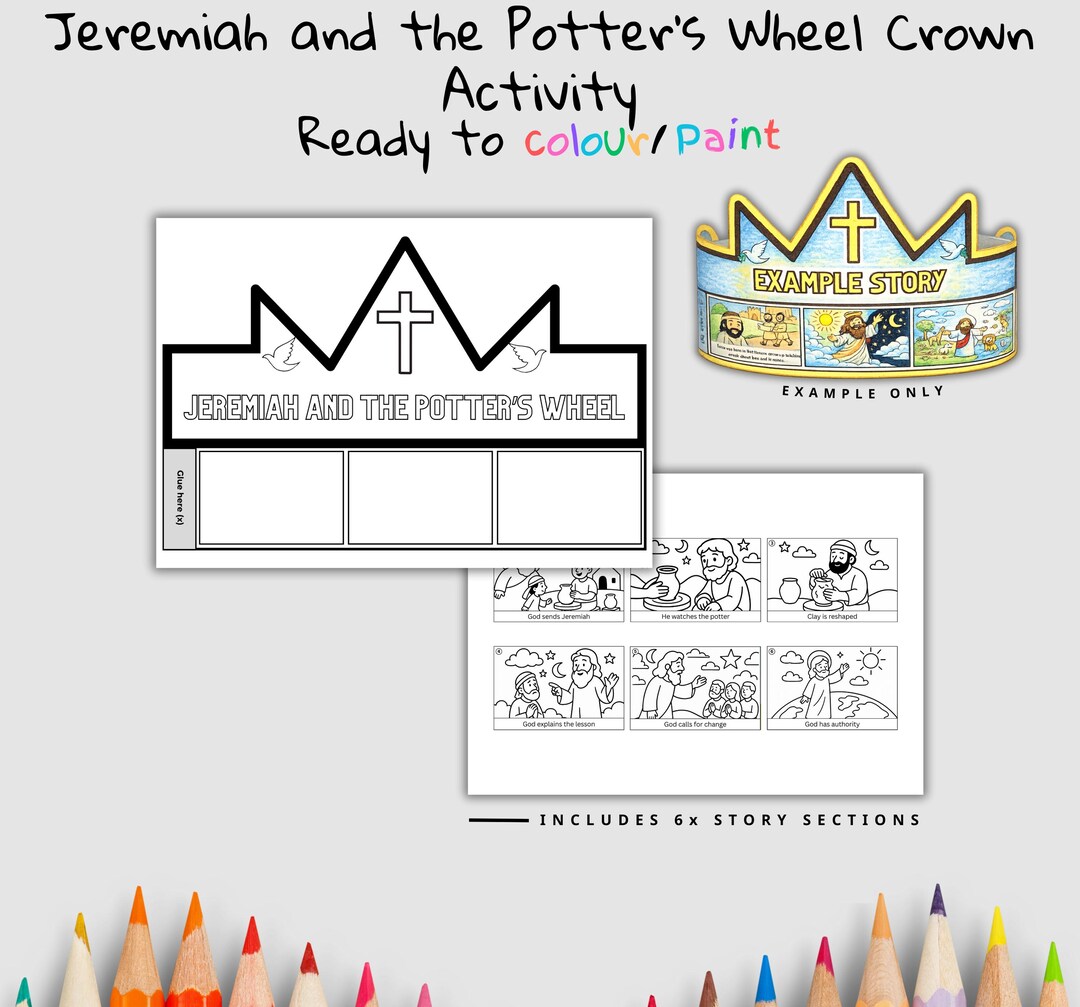 Potter’s Wheel Bible Crown Printable | God Shapes Us | Christian ...