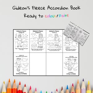 Gideon’s Fleece Bible Craft | Kids Sunday School Activity | Bible ...