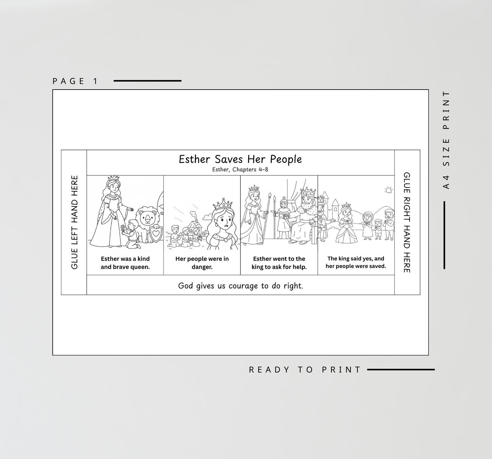 Esther Saves Her People Prayer Hands Craft | Courage From God Lesson ...