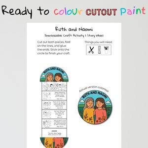 Ruth and Naomi Bible Craft | Kids Sunday School Activity | Bible ...