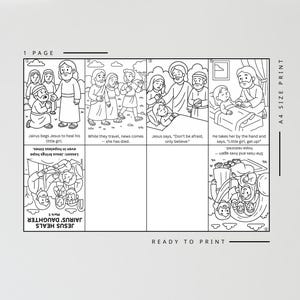 Jesus Heals Jairus’ Daughter Bible Craft | Kids Sunday School Activity ...