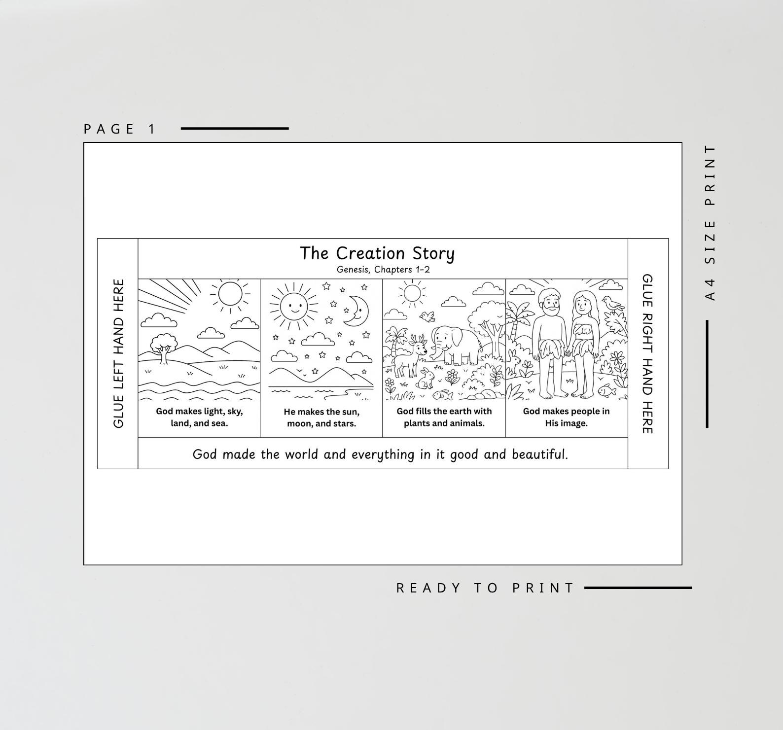 Creation Story Prayer Hands Craft | God Made Everything Lesson ...