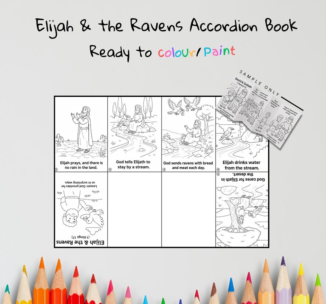 Elijah & the Ravens Bible Craft | Kids Sunday School Activity | Bible ...