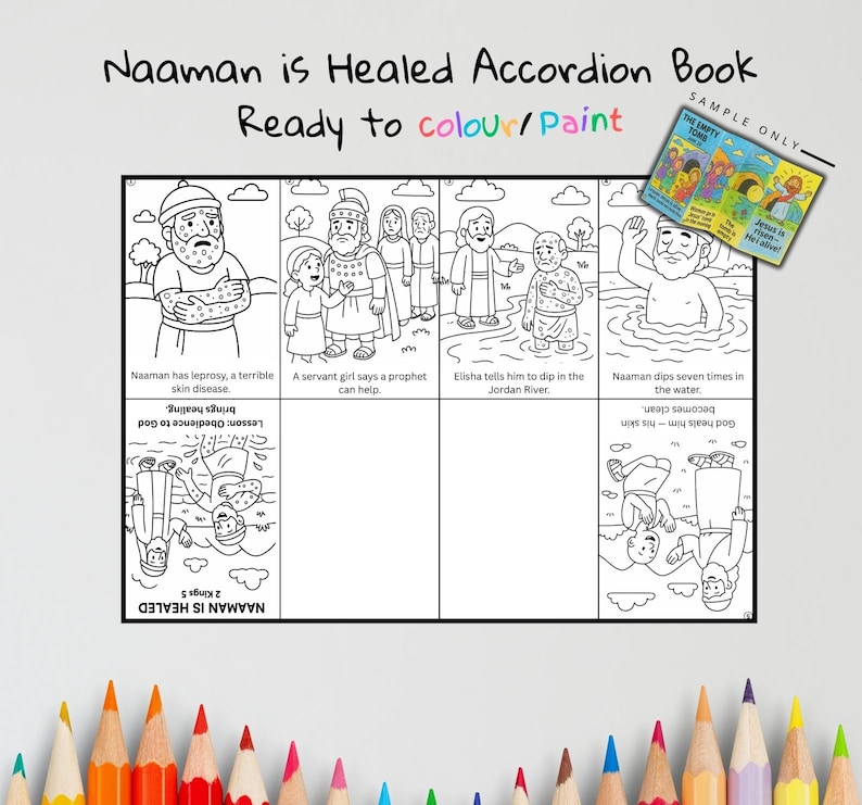 Naaman is Healed Bible Craft | Kids Sunday School Activity | Bible ...
