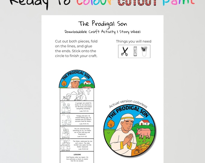 Forgiveness Craft for Kids - the Prodigal Son Hug Craft Printable Bible ...